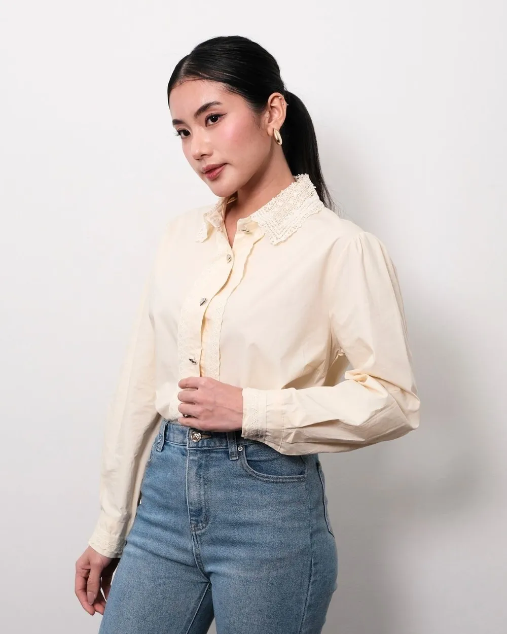 Winola Cotton Lace Top | Women | Pinkdose