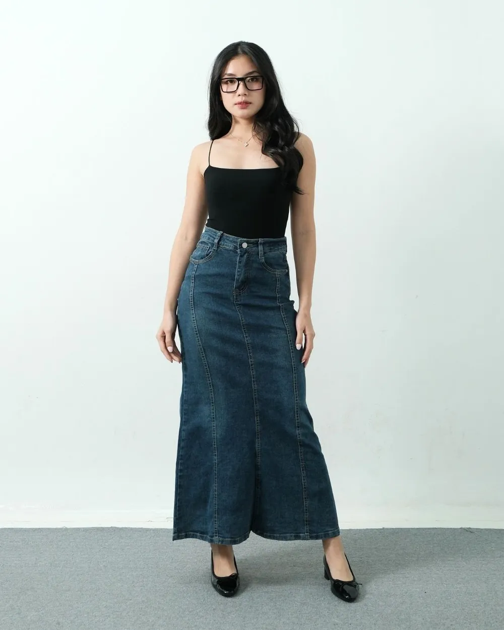 Alluva Mermaid Denim Skirt | Women | Pinkdose