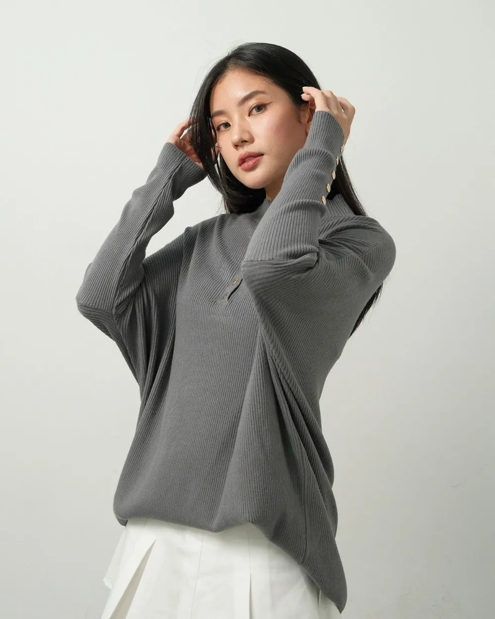 Lana Oversized Batwing Knit Top | Women | Pinkdose