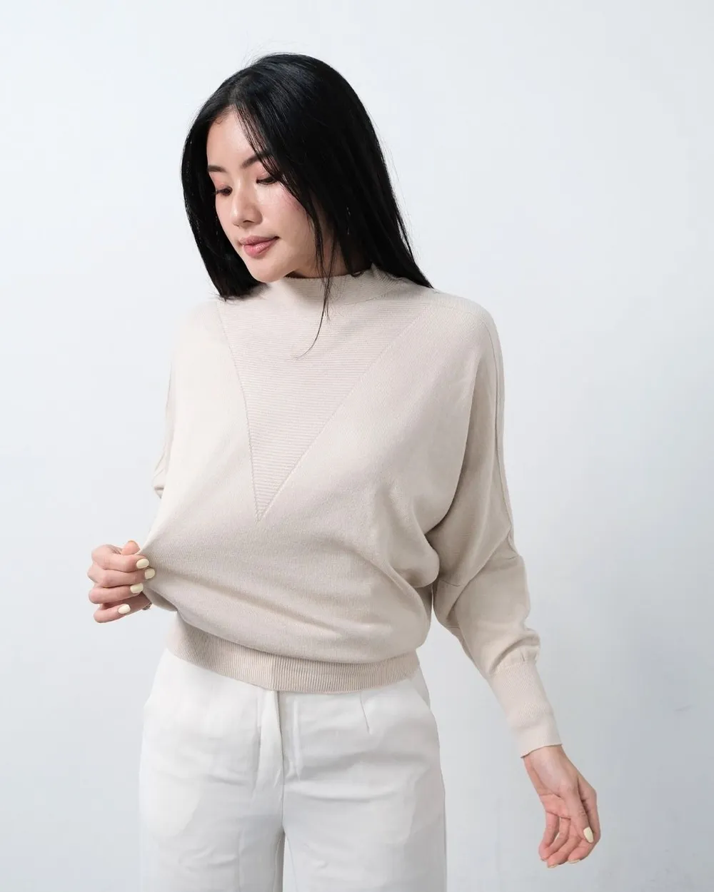 Flavie Batwing Knit Top | Women | Pinkdose