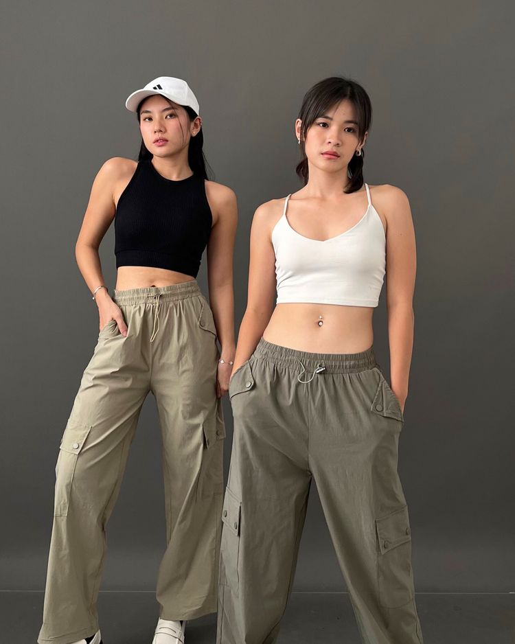 Mason Cotton Stretch Cargo Pants | Women | Pinkdose